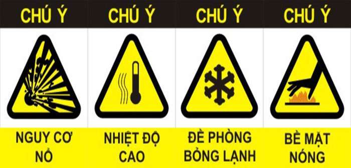 Biển cảnh báo nhiệt độ cao, thấp cho công trình